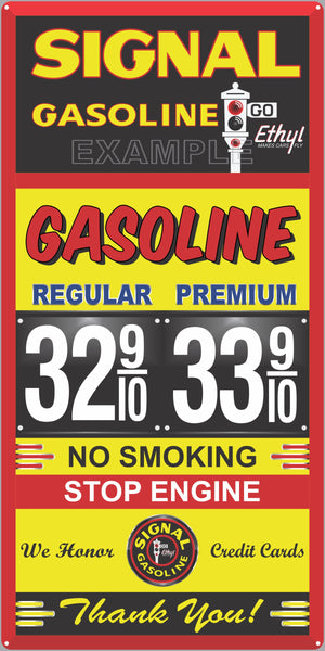 SIGNAL GAS STATION GAS PRICE PER GALLON SERVICE STATION GASOLINE OLD S ...