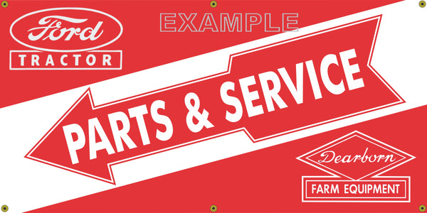 FORD TRACTOR DEARBORN EQUIPMENT FARM MACHINERY VINTAGE OLD SCHOOL SIGN ...