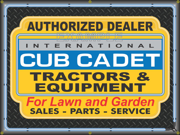 CUB CADET TRACTORS DEALER STYLE SIGN SALES SERVICE PARTS TRACTOR REPAI ...