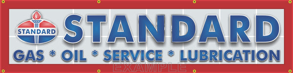 STANDARD GAS SERVICE STATION MAIN LETTER SIGN REMAKE BANNER ART MURAL ...