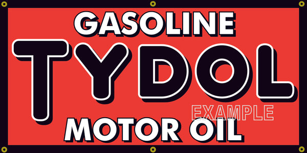 TYDOL FLYING A MOTOR OIL VINTAGE OLD SCHOOL SIGN REMAKE BANNER SIGN AR ...